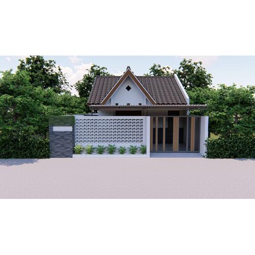 Jual Gambar Rumah Type 36 plus Pagar dan Atap Carpot Lengkap Bestek dan ...