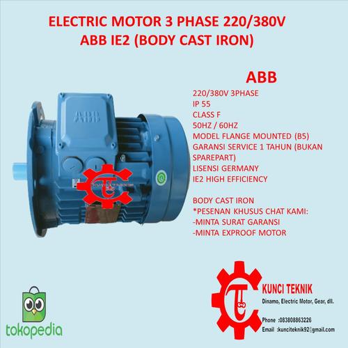 Jual ABB 3HP 2.2KW 3Phase 4Pole Elektro Motor/dinamo/Motor Induksi B5 IE2 - Kota Tangerang ...