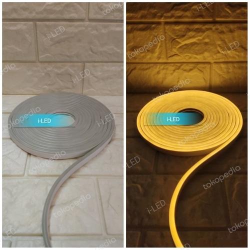 Jual Eco Neon Flex DC 12v LED Kuning Warm 5 meter Lampu Huruf Flexible ...