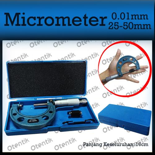 Jual MICROMETER 25 - 50 MM - MIKROMETER DIAMETER LUAR - ALAT UKUR ...