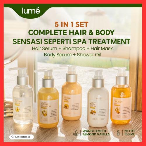 Promo LUME PAKET 5 IN 1 SHAMPOO HAIR MASK SHOWER OIL BODY SERUM ...