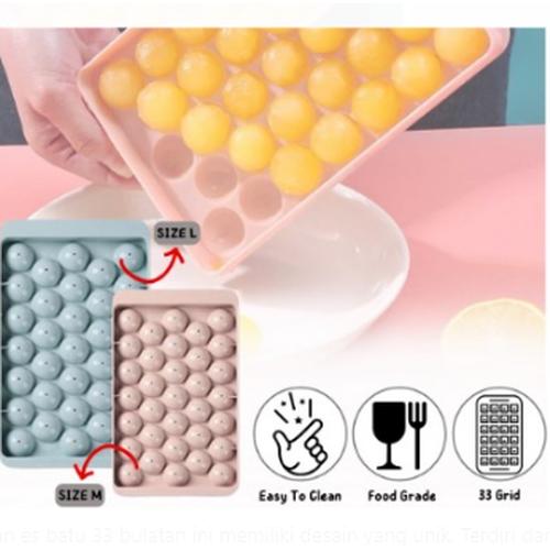 Jual Cetakan Es Batu Bulat 33 Grid / Alat Pencetak Puding Cokelat Jelly ...