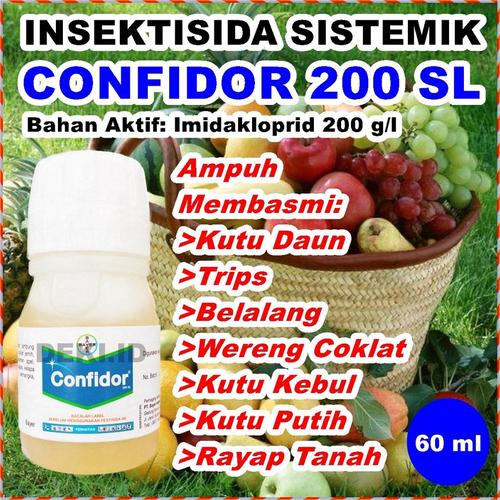 Jual Confidor 200 SL 60 ml Insektisida Sistemik Pestisida Imidakloprid ...
