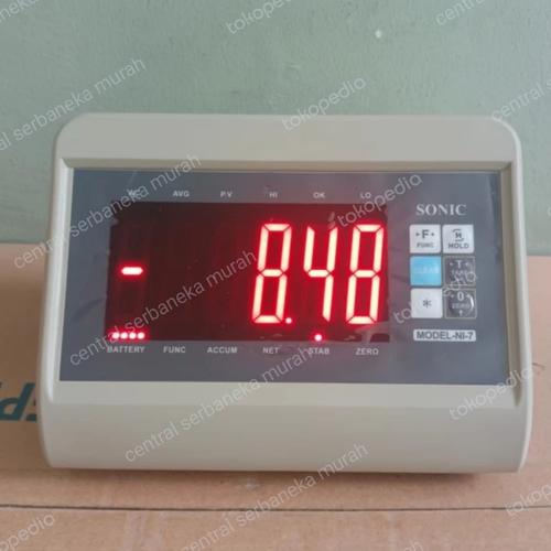 Jual indicator timbangan digital SONIC N1-7. indicator timbangan duduk ...
