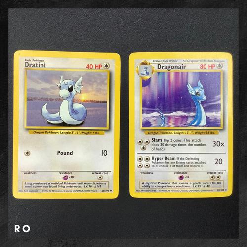 Jual DRATINI & DRAGONAIR , BASE SET - KARTU POKEMON TCG (ENGLISH ...