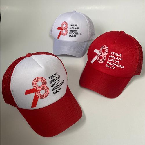 Jual Topi HUT RI 17 Agustus Merdeka Indonesia Pria Wanita Jaring ...