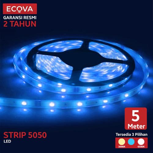 Jual Ecova Strip Light Lampu Strip LED 12V 5050 5 Meter - Cool Daylight ...