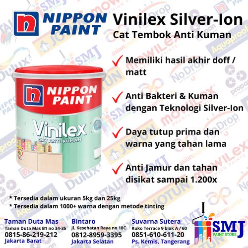 Jual Cat Tembok Interior VINILEX SILVER ION Anti Kuman Warna Tinting ...
