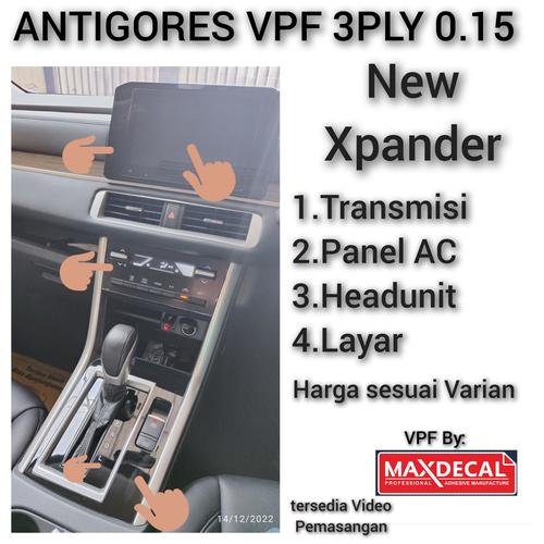 Promo Sticker VPF clear bening NEW xpander stiker Gear transmisi AC panel - NewXp Ulti, AC ...
