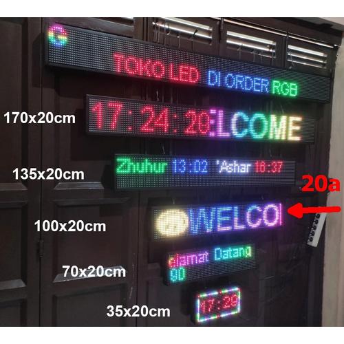 Jual Running Text RGB 100cm x 20cm Wifi Outdoor / Moving Sign LED ...