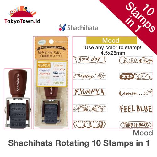 Jual Rotating Stamp 10 patterns in 1 for notebook diary journal ...