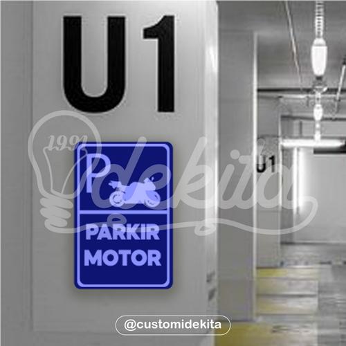 Jual Signage Parking Akrilik Kayu Custom Sign Kendaraan Parkir Motor ...
