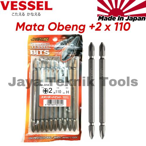 Jual Mata Obeng Vessel 2 x 110 A14 H Japan Screwdriver Bits Plus ...