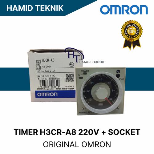Jual Timer H3CR-A8 220V 8Pin + Socket Omron ORIGINAL - Jakarta Barat ...