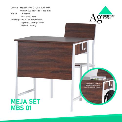 Jual MEJA SET BELAJAR SEKOLAH/MEJA SET KULIAH/MEJA SET KURSUS/FRONTLINE ...