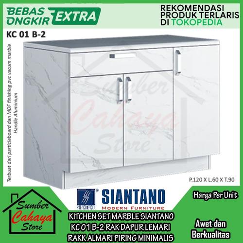 Jual [Kargo] RAK DAPUR MARBLE MINIMALIS KITCHEN SET RAK SIANTANO KC 01 ...