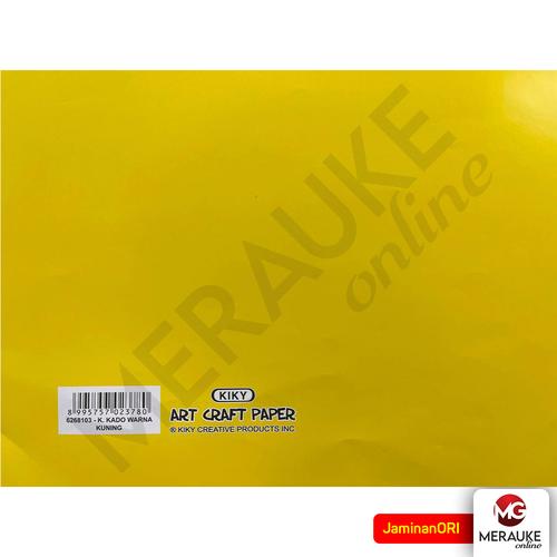 Jual Kertas Kado Kiky Warna / Kertas Sukung Warna (Satuan) - Kuning ...