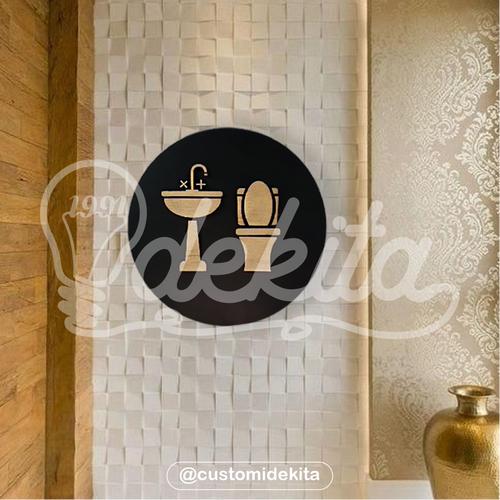 Jual Signage Public Toilet Sign Akrilik WC Custom Kamar Mandi Huruf ...