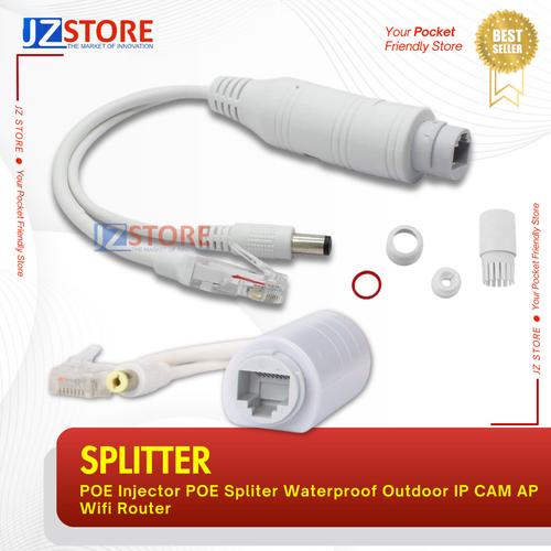 Jual POE Splitter POE Injector Waterproof IP CAM AP Wifi (SATU PASANG ...