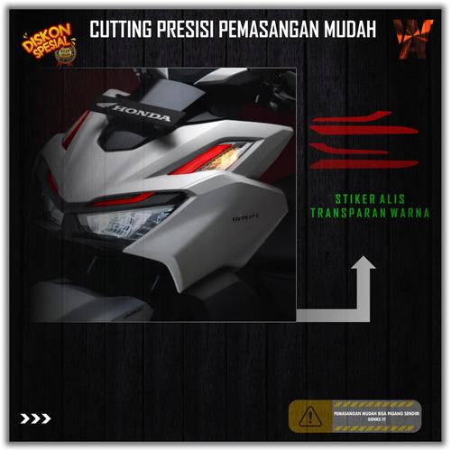 Jual Stiker Alis Vario 160 Sein Lampu Cutting Sticker - TransparanMERAH ...