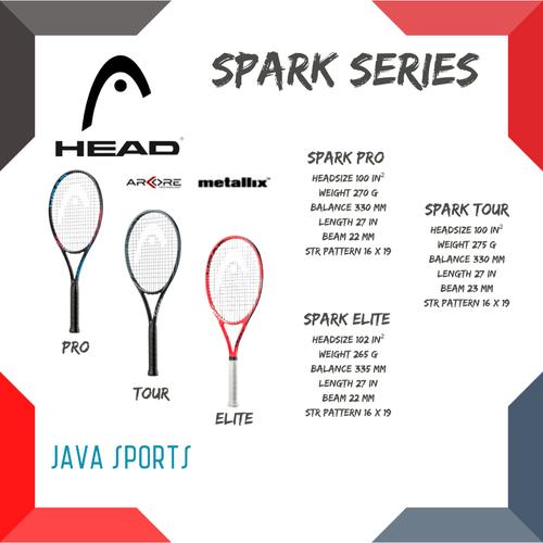 Jual Raket Tenis Head Spark Series Pro Tour Elite Tennis Original ...