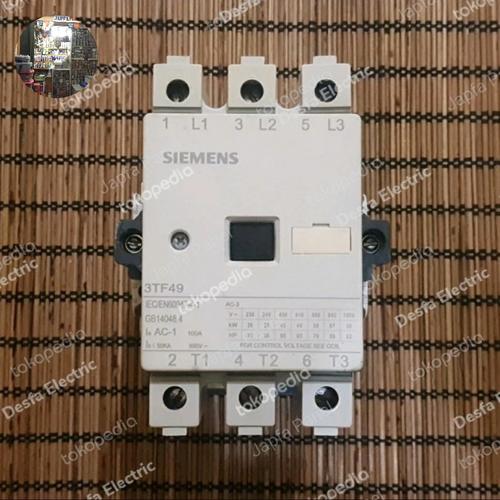 Jual Kontaktor Contactor Siemens 3TF49 3Phase 100A 220VAC Original ...