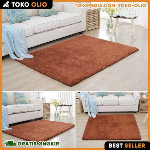 Promo Karpet Matras Ambal Meja Bulu Velvet Lembut Halus Anti Slip Ruang ...