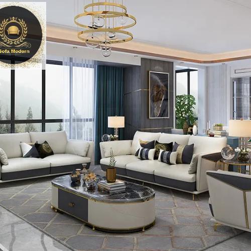 Jual Sofa Set 321 Kulit Minimalis Ruang Tamu Modern Super Elegant ...