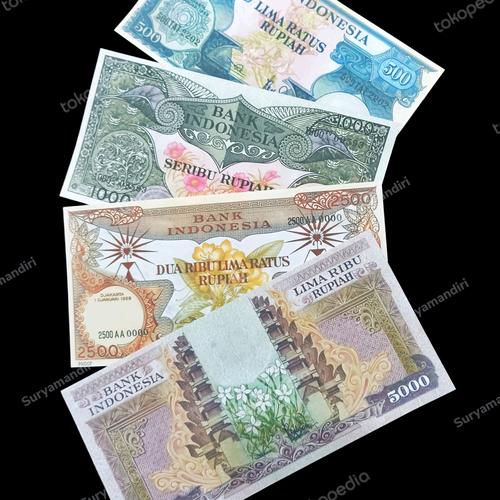 Jual Set Uang Kuno Rupiah Seri Bunga Burung (1960) Replika Repro - 500 ...