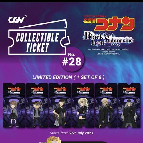Jual Detective Conan: Black Iron Submarine x CGV Collectible Ticket Set ...