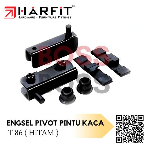 Jual ENGSEL JEPIT KACA T 86 HARFIT ENGSEL PIVOT KACA HITAM - Kota ...