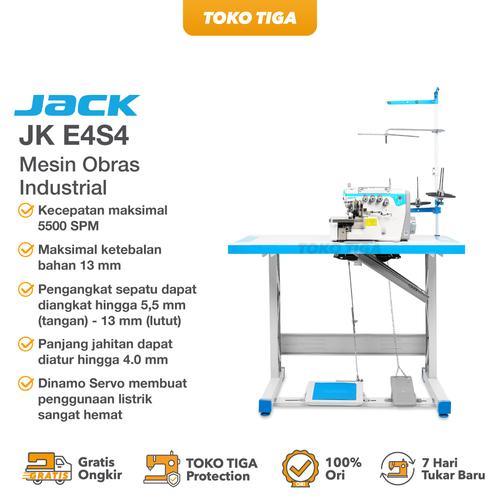 Jual Mesin Obras 4 Benang JACK JK- E4S -4 / JK E4 S Direct Drive Servo - HEAD ONLY - Jakarta ...