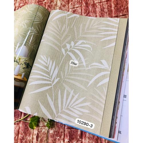 Jual WALLPAPER DINDING KOREA RANTING DAUN CREAM SIMPLE ELEGANT CHOICE ...