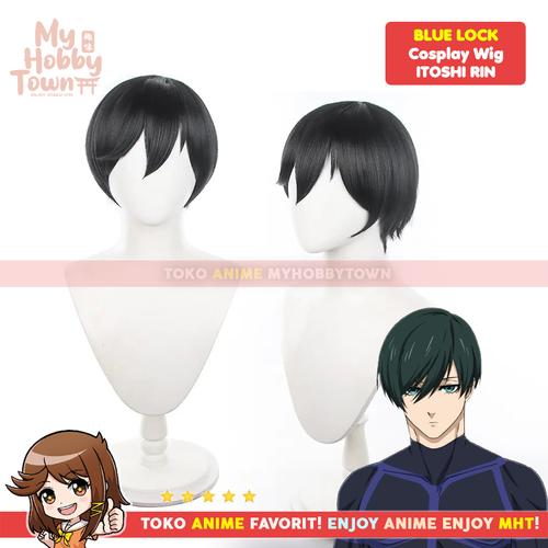 Jual Wig Cosplay Anime Blue Lock : Itoshi Rin Rambut Palsu - Kab ...