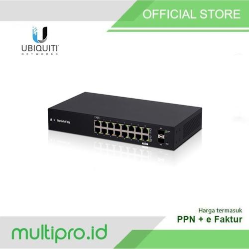 Promo UBIQUITI ES-18X UISP EdgeSwitch 16 Gigabit RJ45 and 2 SFP Ports ...