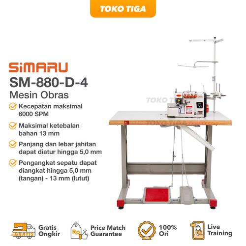Jual Mesin Obras SIMARU SM880D-4 / SM 880D Obras Benang 4 Industrial ...