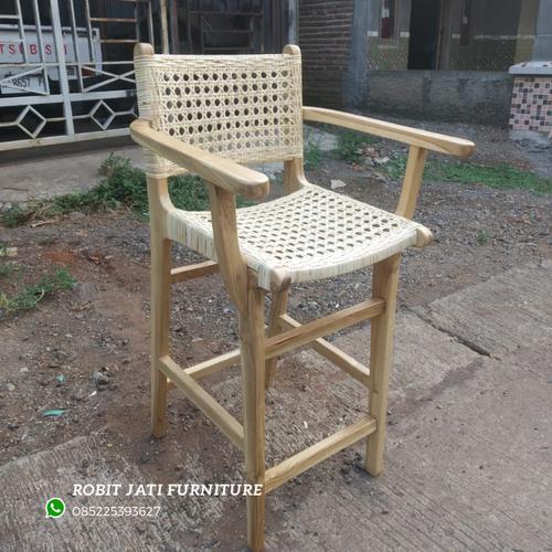 Jual Kursi Bar Lengan Anyaman Rotan Model Baru Kursi Bar Modern Kursi ...