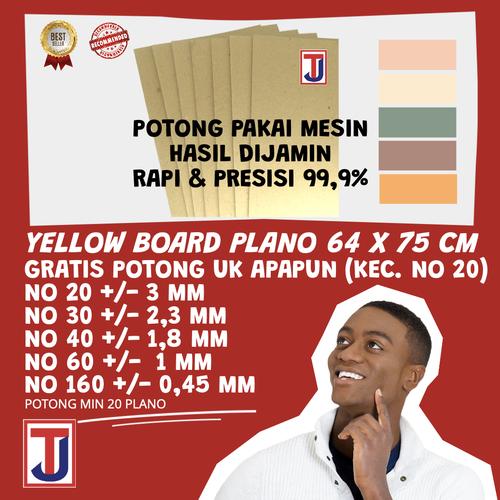 Jual Karton Kuning Yellow Board Hard Cover Tebal dan Tipis ( Harga ...