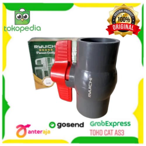 Jual Stop kran pvc/Ball valve Ryuichi 1 1/4 inchi - Kota Medan - Toko Cat AS3 | Tokopedia