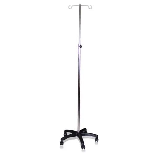 Jual KM - INFUSION STAND STAINLESS 5 KAKI PLASTIK TIANG INFUS STAINLESS ...