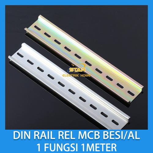 Jual REL Din Rail MCB Aluminium / Besi 1 Fungsi 1Meter - Aluminium ...