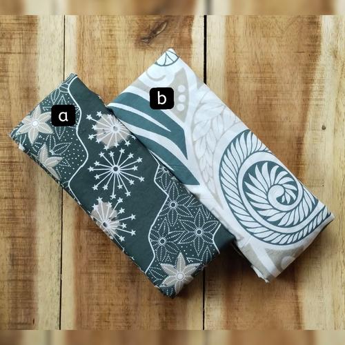Jual Kain Batik TR Kembang Bintang - Daun Siput Serian Hijau - Kota ...
