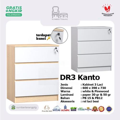 Jual Drawer Laci Kayu Laci 3 susun Kabinet Lemari Pakaian Olympic DR3 ...