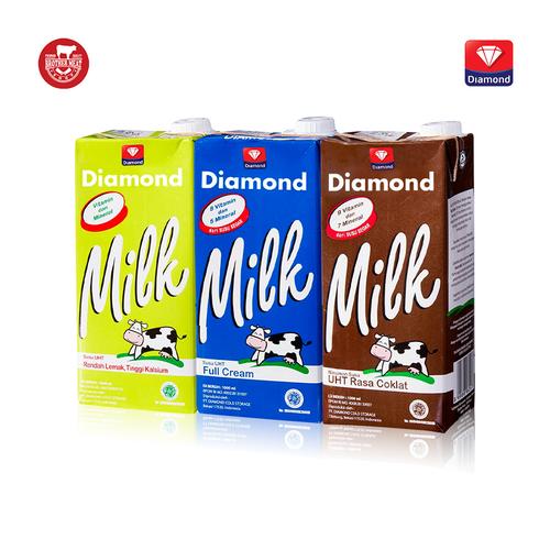 Jual DIAMOND UHT Fresh Milk 1 Liter/1000ml, SUSU UHT - Full Cream - Jakarta Selatan - Brother ...