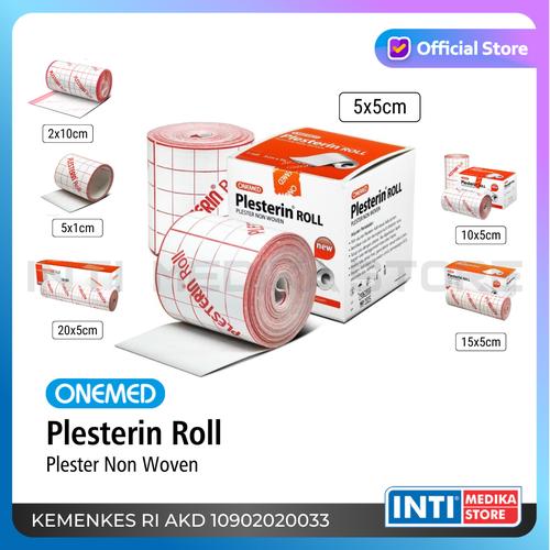 Jual ONEMED - Plester Luka PLESTERIN ROLL Non Woven Elastis Lembut - 5 ...