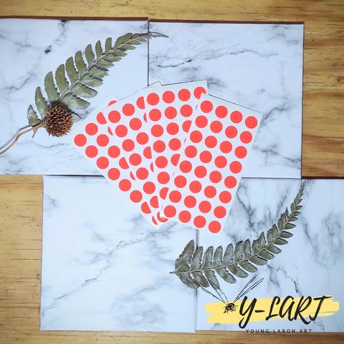 Jual Sticker Dot Jurnal aesthetic/Sticker lingkaran 8mm Warna/ Sticker ...