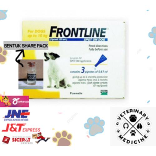Jual FRONTLINE SPOT ON Dog Puppy - Obat Kutu Anjing Kecil Up to 10kg ...