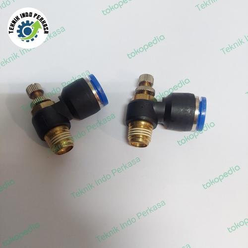 Jual MSL 4.01 Speed control / Flow control elbow selang 4mm drat 1/8 ...