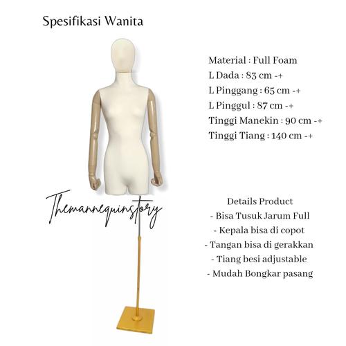 Jual Manekin Badan Tangan Robot Full Tusuk dengan Kaki Besi - Wnt Paha ...