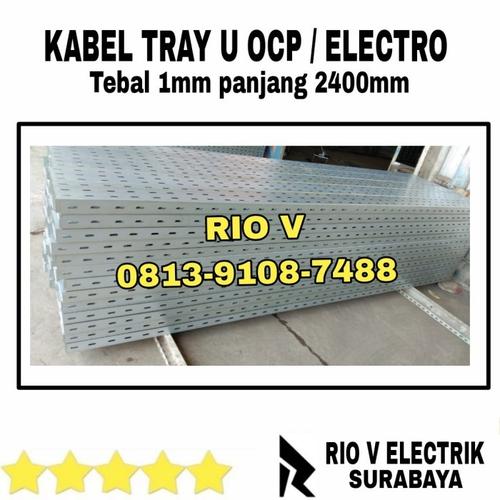 Jual CABLE TRAY U OCP 100X50X2400 1mm dan COVER Electro 100 Rak Kabel ...
